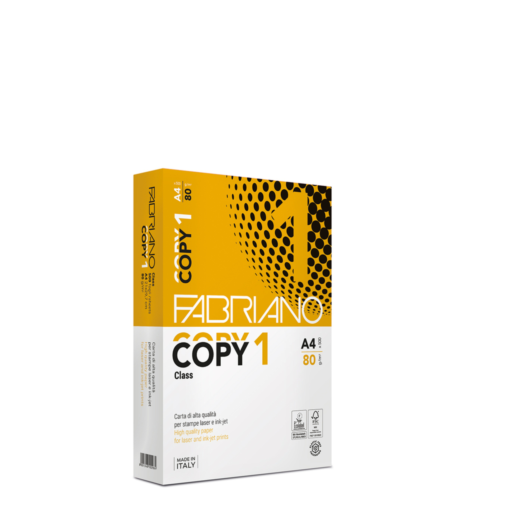 Fabriano Papel Impressora A4 Copy 1 80 G M² Branco Resma 731280 Em