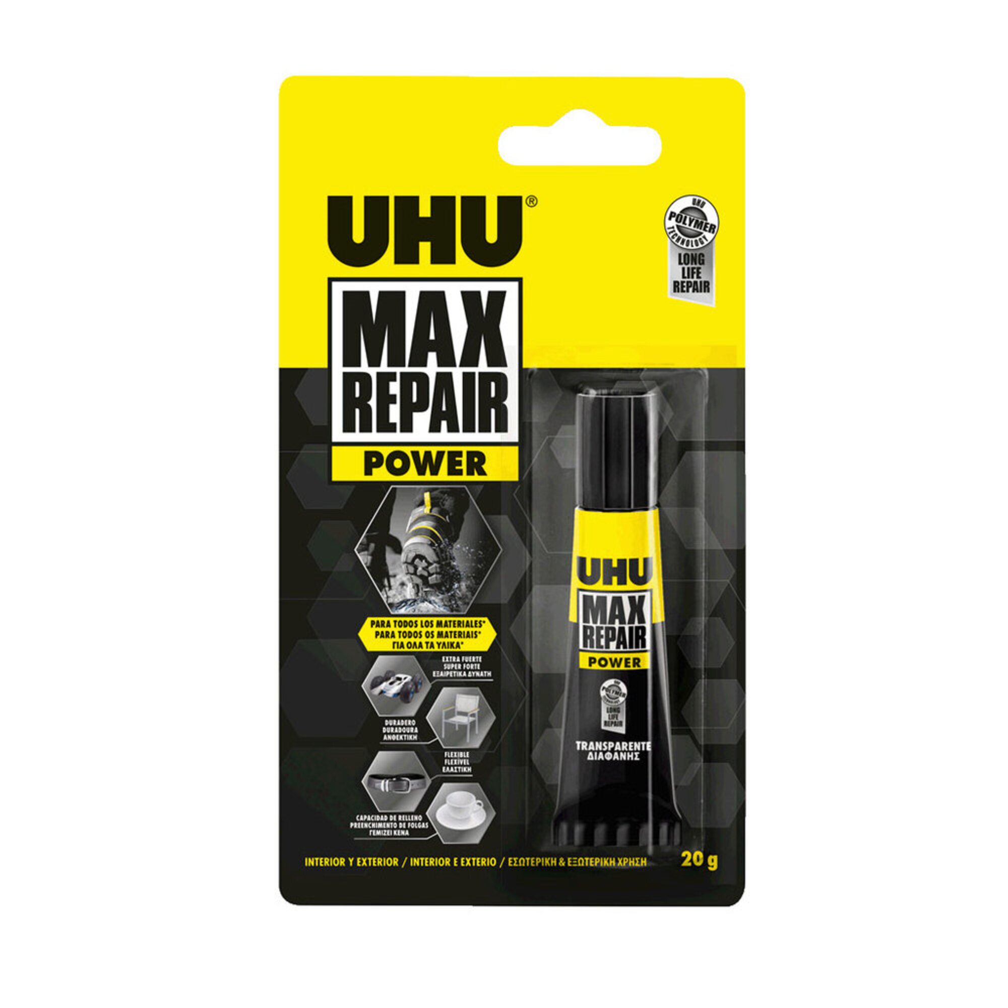 UHU Cola Max Repair, 20 g, Transparente - 752442 em staples.pt.